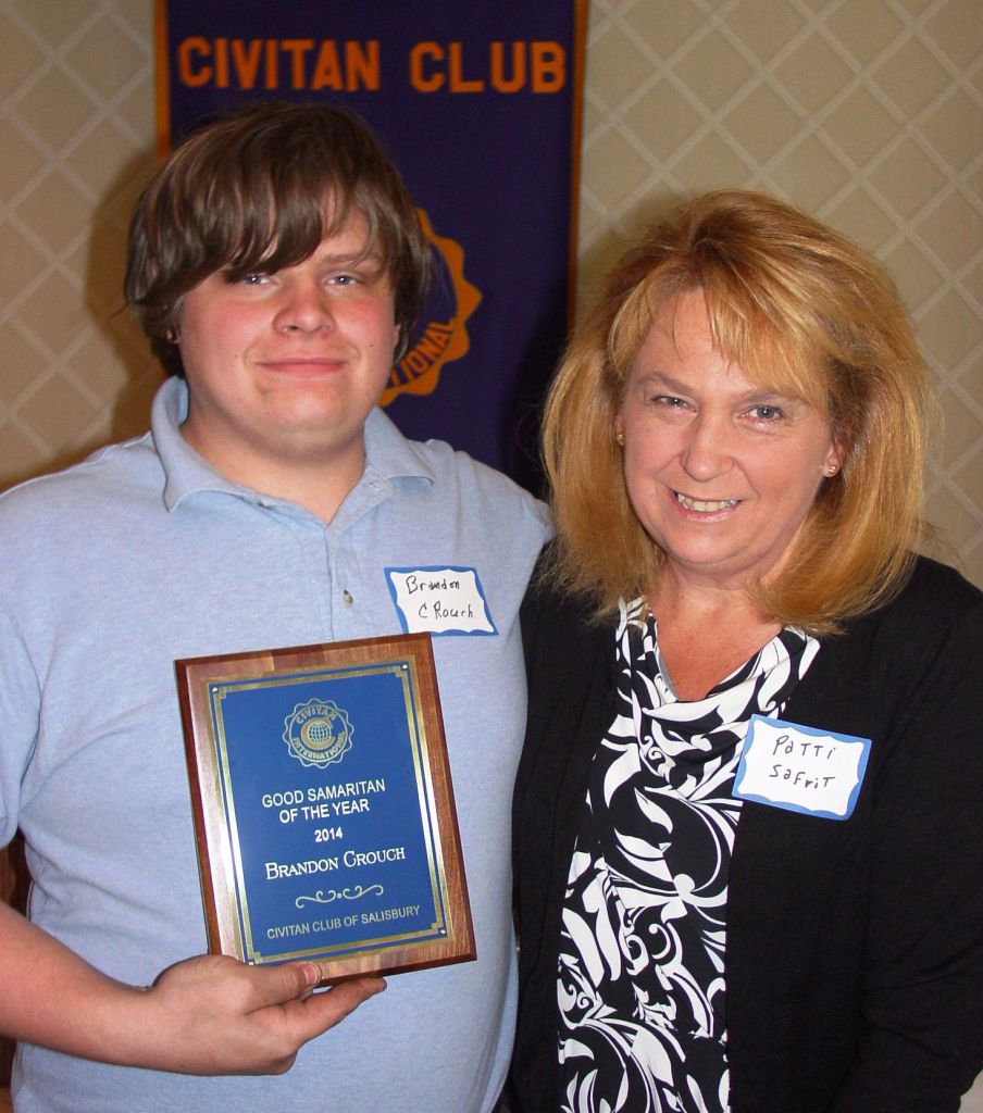 Brandon Crouch named Salisbury Civitan’s 2014 Good Samaritan ...