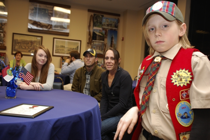 Cub Scout, 9, receives Honor Medal for rescuing parents in 2013 house ...