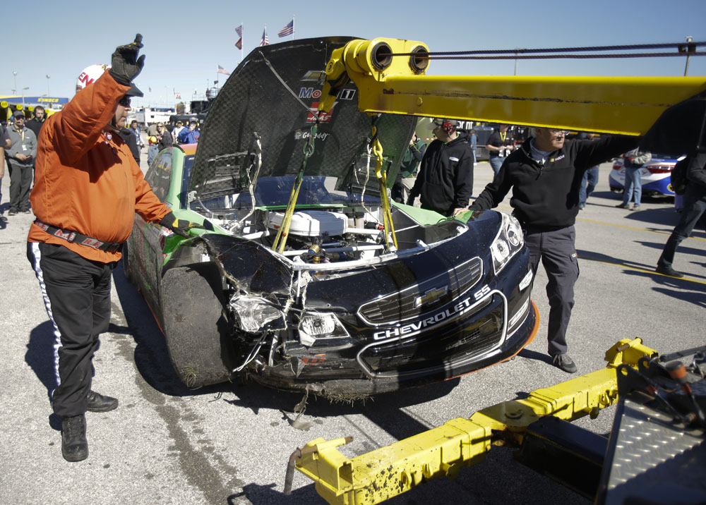 NASCAR: Patrick wrecks Hamlin in practice | Salisbury Post