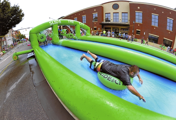 Slide the City: Watershed event hits the downtown | Salisbury Post