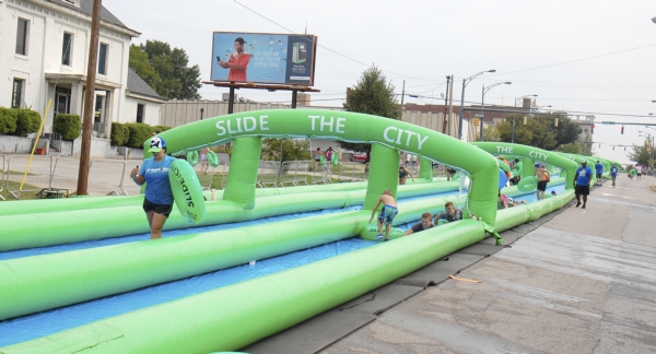 City slickers: Slide the City makes big splash on South Main Street ...