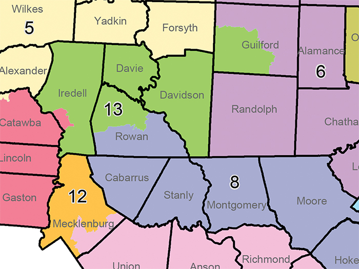 Congressional districts map near OK | Salisbury Post