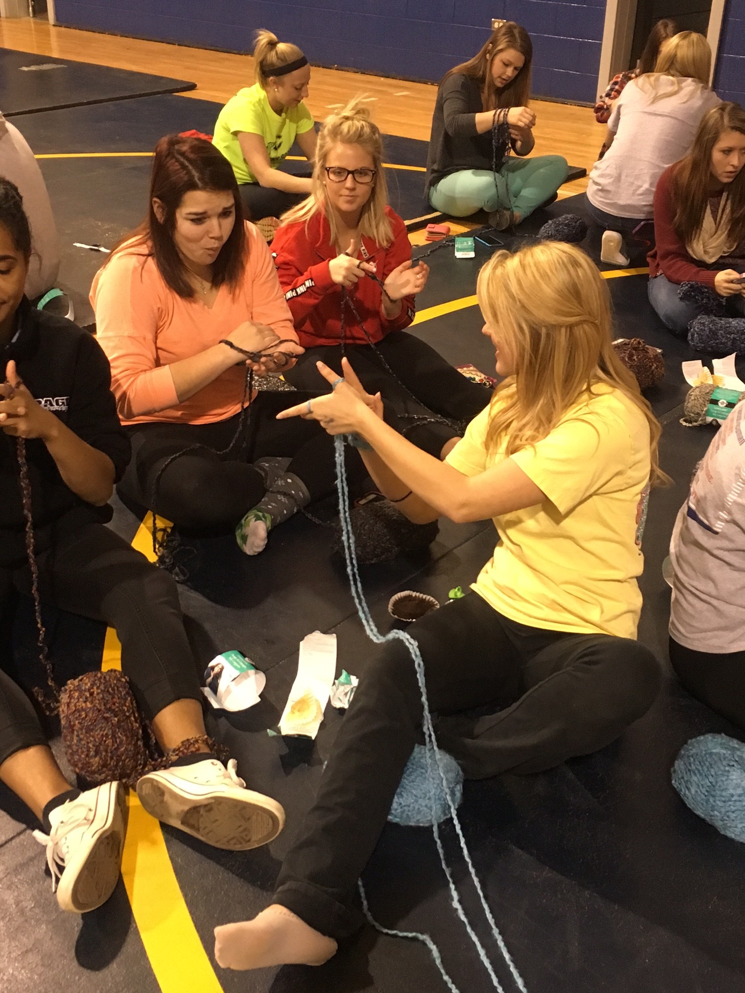 Catawba College cheerleaders knit | Salisbury Post