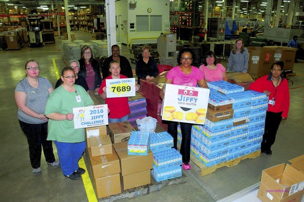Concord company collects Jiffy boxes for local food banks | Salisbury Post