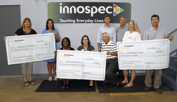 Innospec Cares donates to three area charities | Salisbury Post