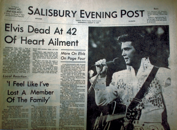 Yesterday: The day after Elvis died | Salisbury Post