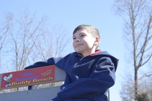 Shive Elementary has a 'Buddy Bench' to help students find a friend ...