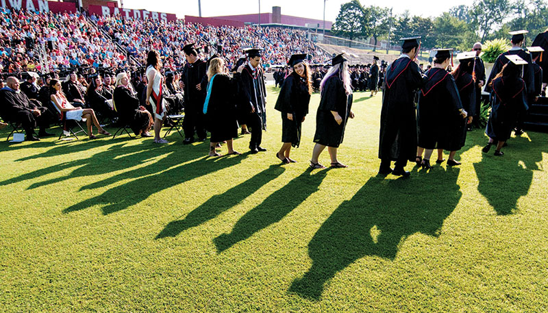 Graduation 2019: Weather forces commencement ceremonies indoors ...