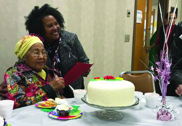 Mayor drops in at senior center for Ruth Booker’s 95th birthday ...