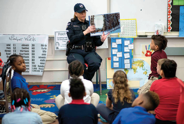 Salisbury Police officers read to Overton Elementary School students ...