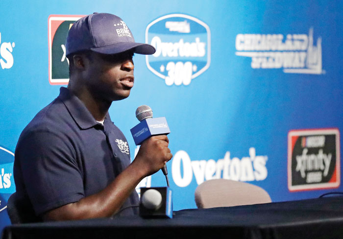 NASCAR driver Iwuji drawing praise for helping stranded family ...