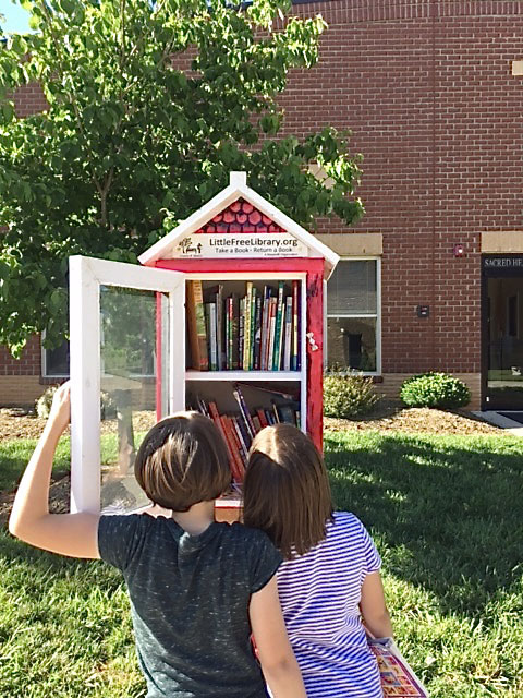 Sacred Heart launches new little free library | Salisbury Post