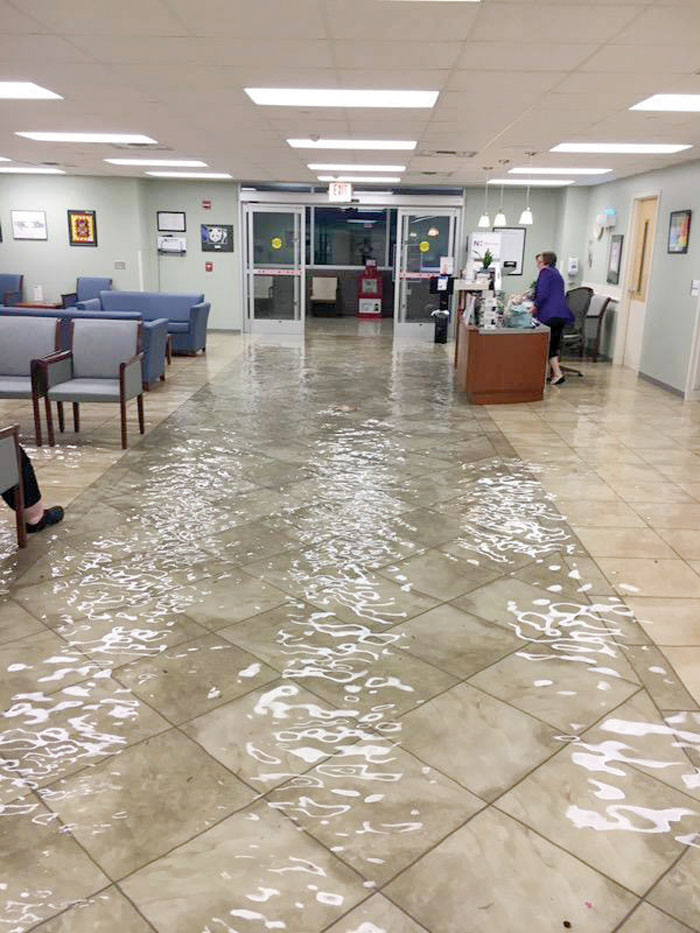 Storm causes flooding at Novant Health Rowan Medical Center | Salisbury ...