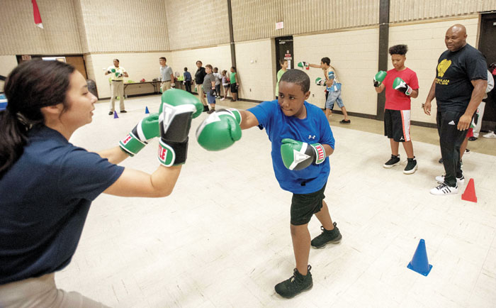 Professional boxer organizes youth camp in partnership with Salisbury ...