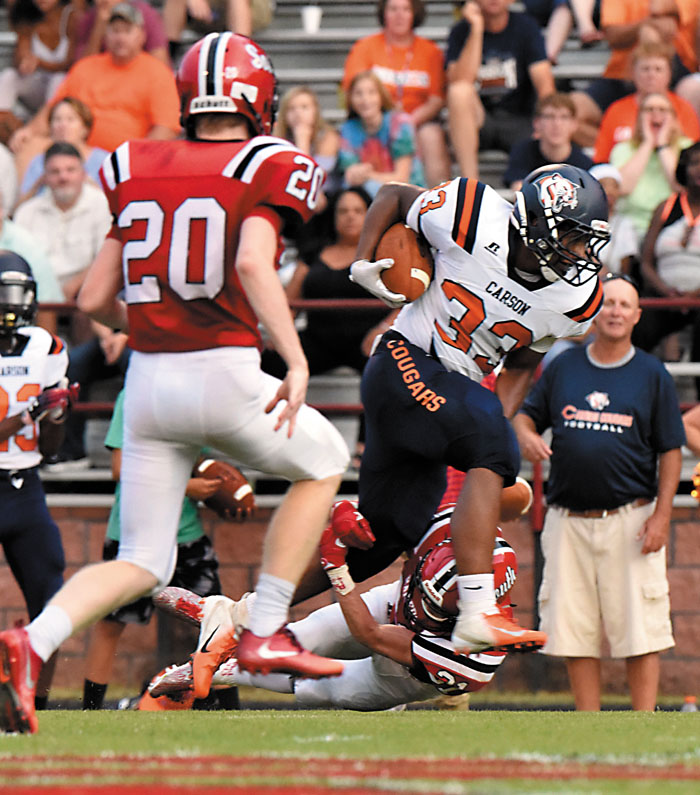 Running man: Speed on the ground helps Carson beat South Rowan ...