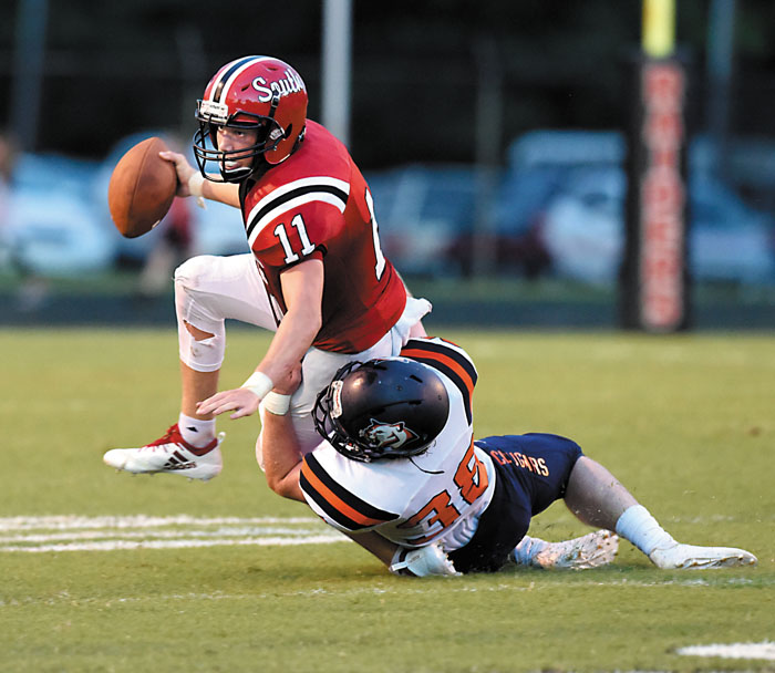 Running man: Speed on the ground helps Carson beat South Rowan ...