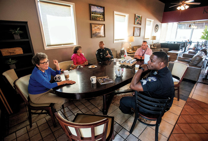 Residents meet officers for coffee during Coffee With a Cop | Salisbury ...