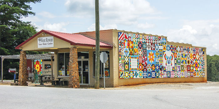 Barn quilt mural quickly becomes a new attraction in Mount Ulla ...