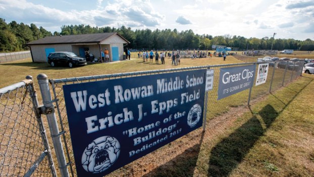 Erich Epps honored with field-naming at West Rowan Middle - Salisbury ...