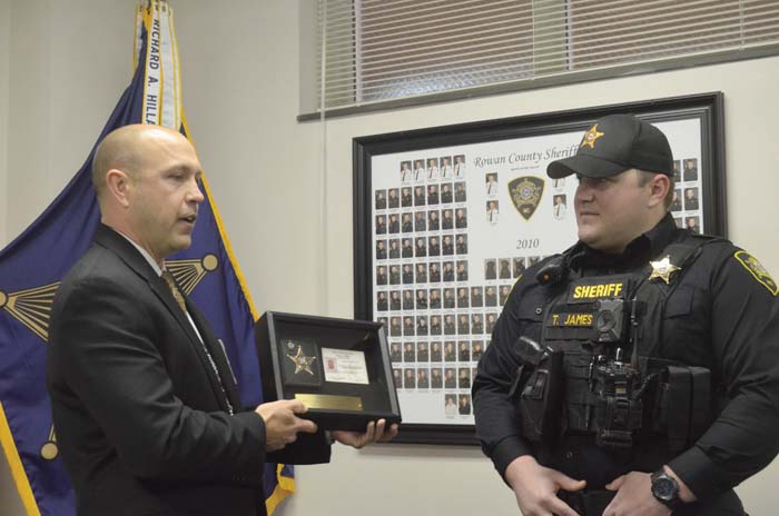 Rowan Sheriff’s deputy receives late father’s badge, other items ...