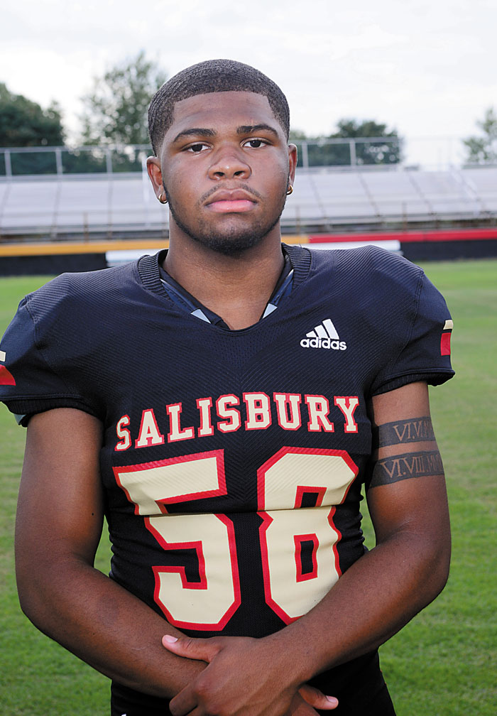 High school football: Gaither playing big on Salisbury offensive line ...
