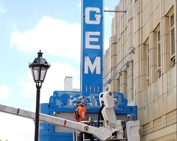 Gem Theatre marquee restoration nearing completion in Kannapolis ...