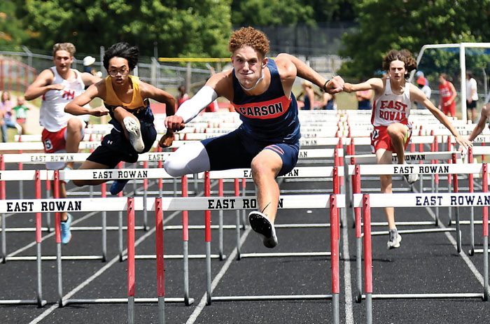 High school boys track: Team effort for Mustangs | Salisbury Post