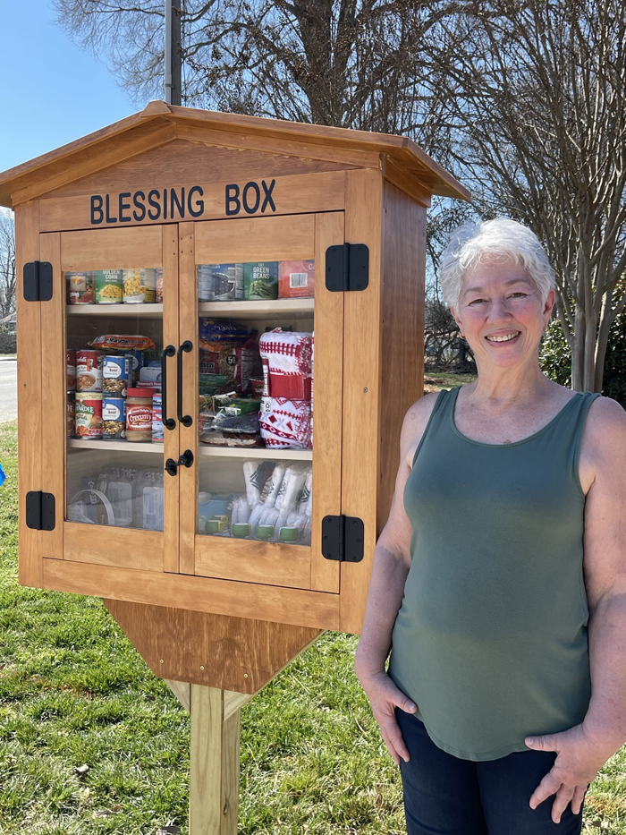Building on the blessing: Volunteer builds TLC’s new blessing box ...