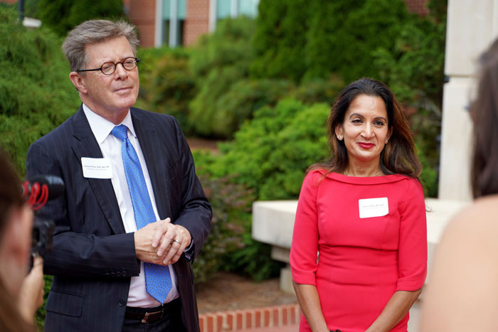 Duke University’s president visits clinical research office in ...