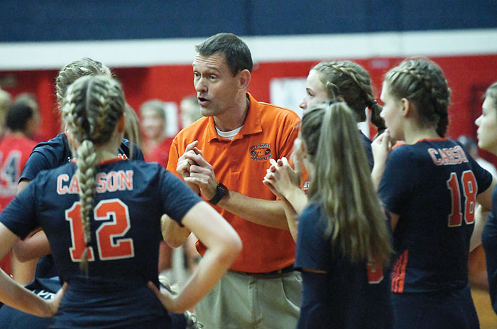 Photo gallery: Carson’s volleyball coach Kelan Rogers a record setter ...