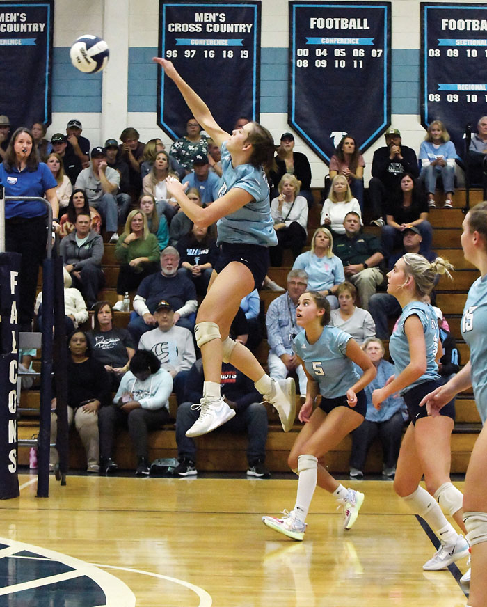 Photo gallery: Falcons ousted from volleyball playoffs after tough loss ...