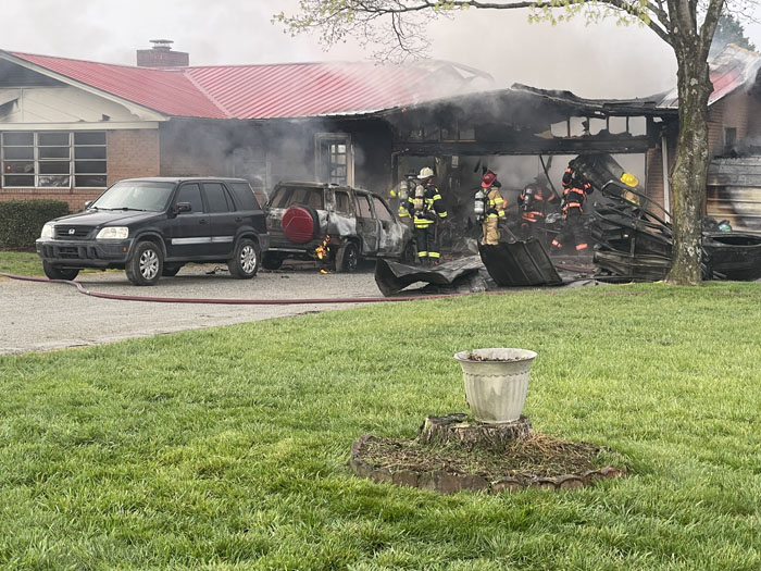 Garage blaze destroys cars on West Ridge Road | Salisbury Post