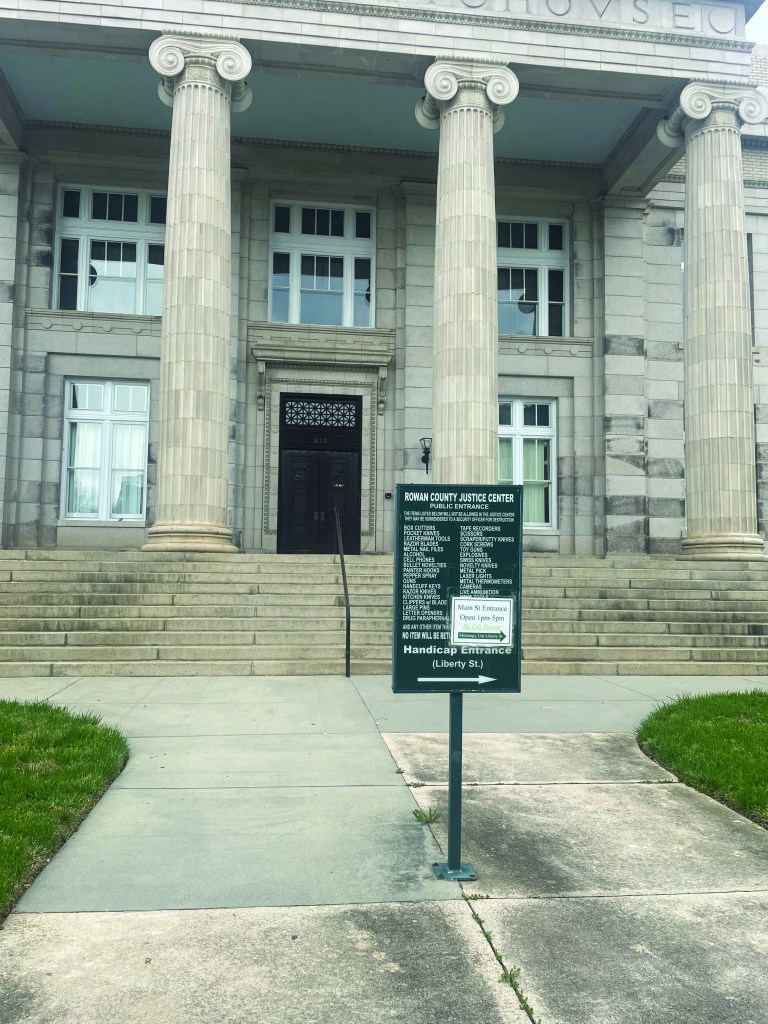 Main courthouse door to reopen Monday - Salisbury Post | Salisbury Post