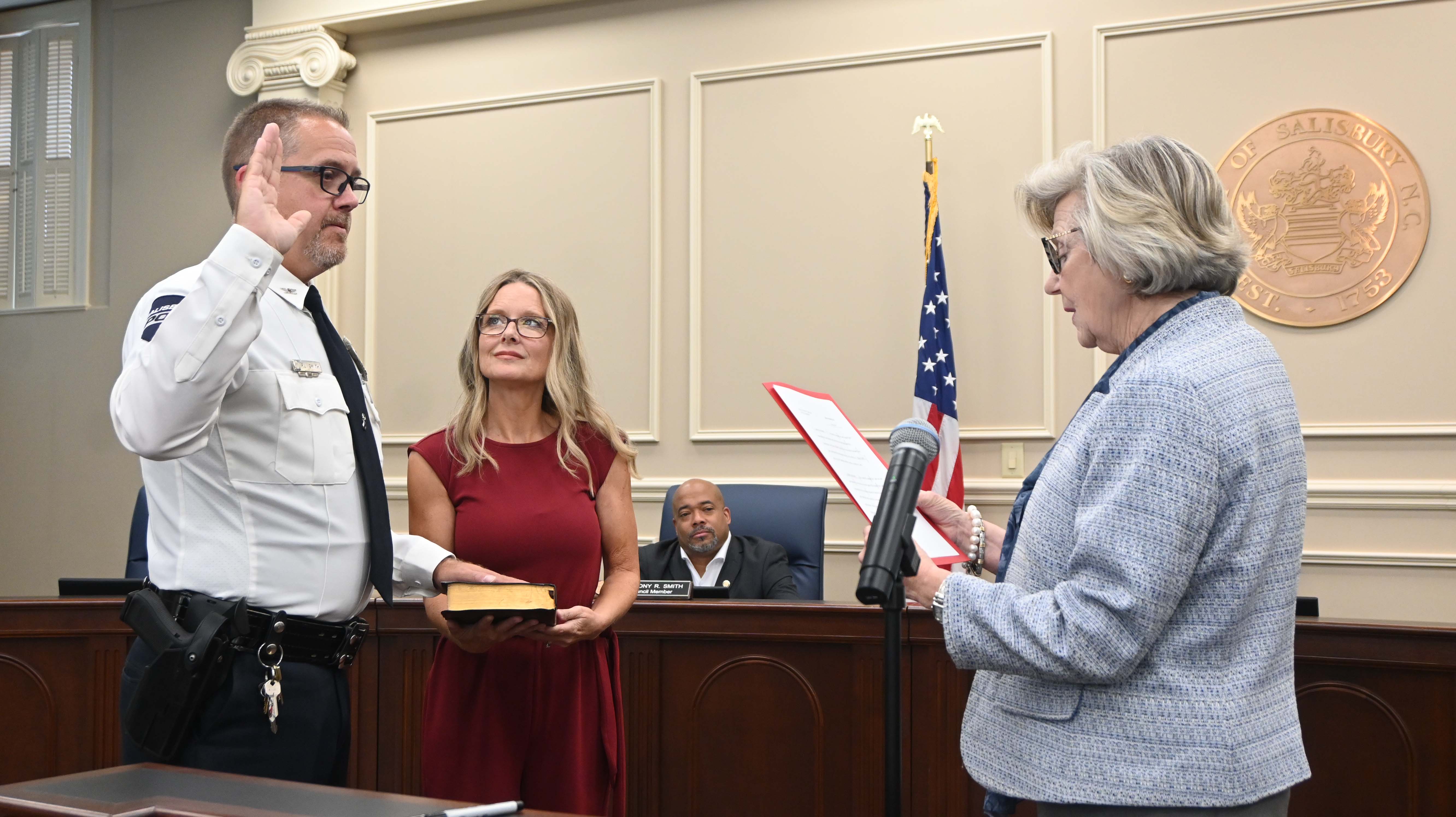 P.J. Smith officially sworn in as Salisbury Chief of Police | Salisbury ...