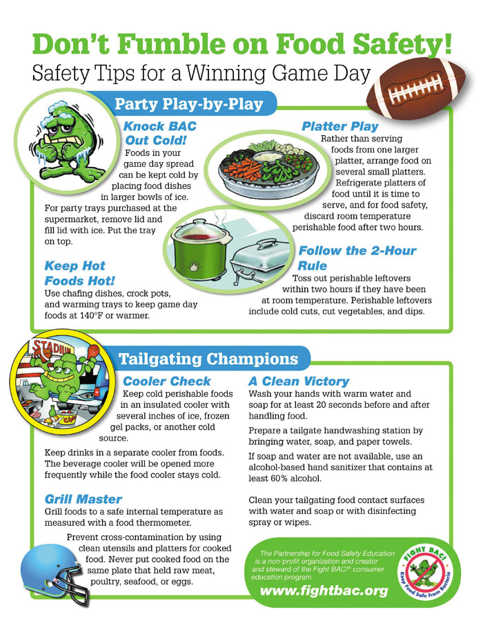 Tips for safe handling of food for tailgating | Salisbury Post