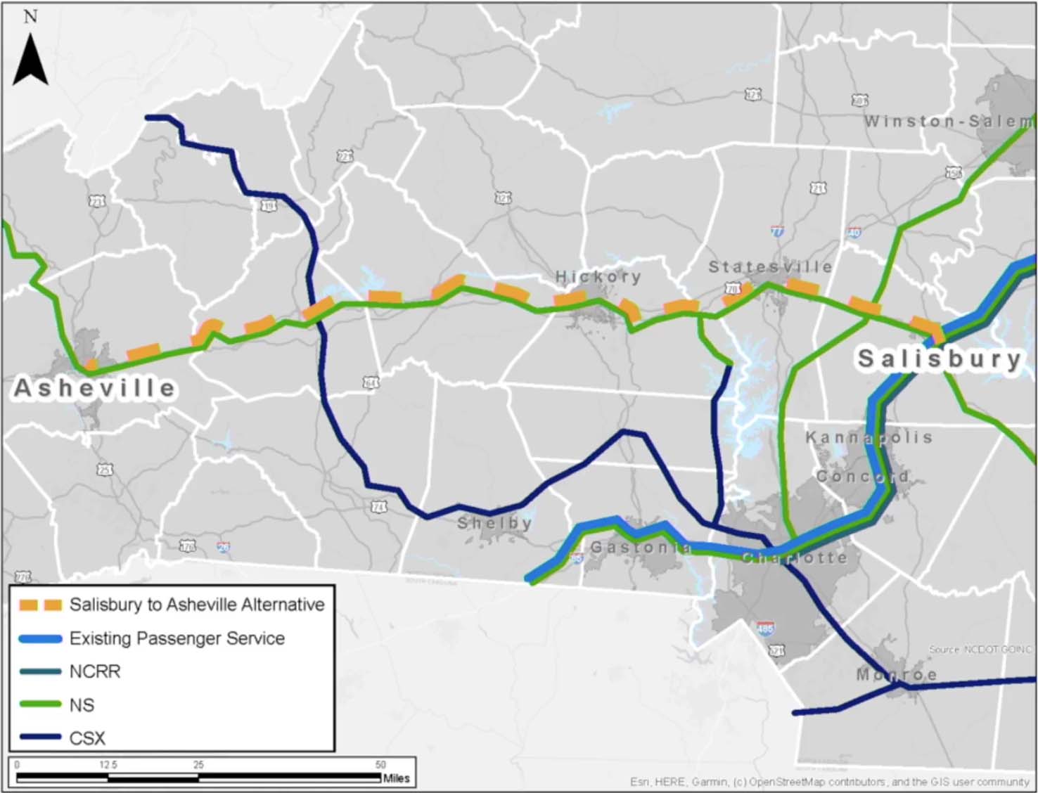 Salisbury to Asheville rail corridor one of seven chosen for $3.5 ...