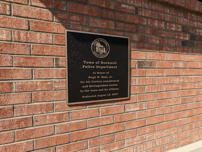 Rockwell dedicates new police building to former Chief Hugh Bost ...