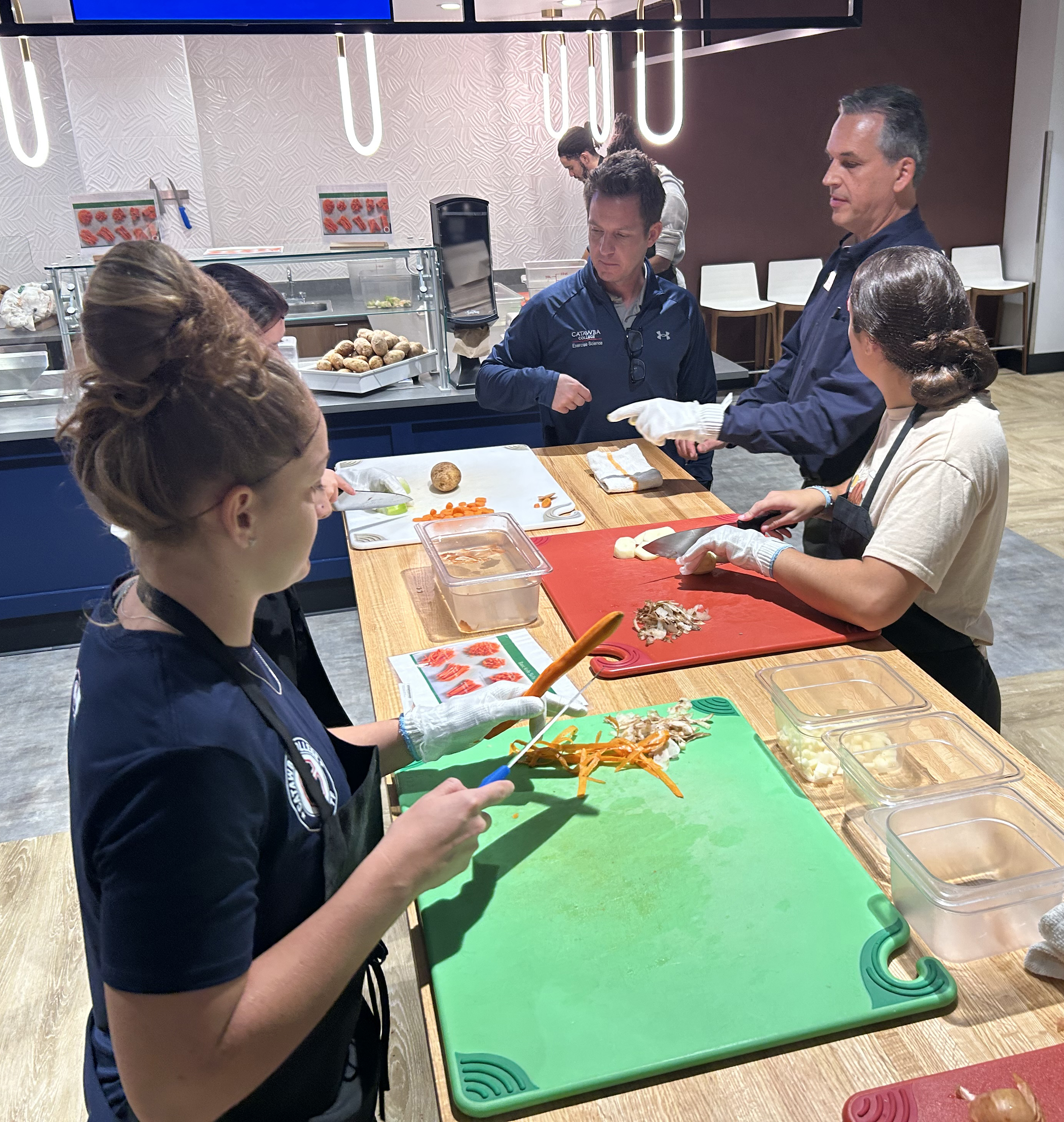 Learning life-long skills: Catawba students get food-prep crash course ...