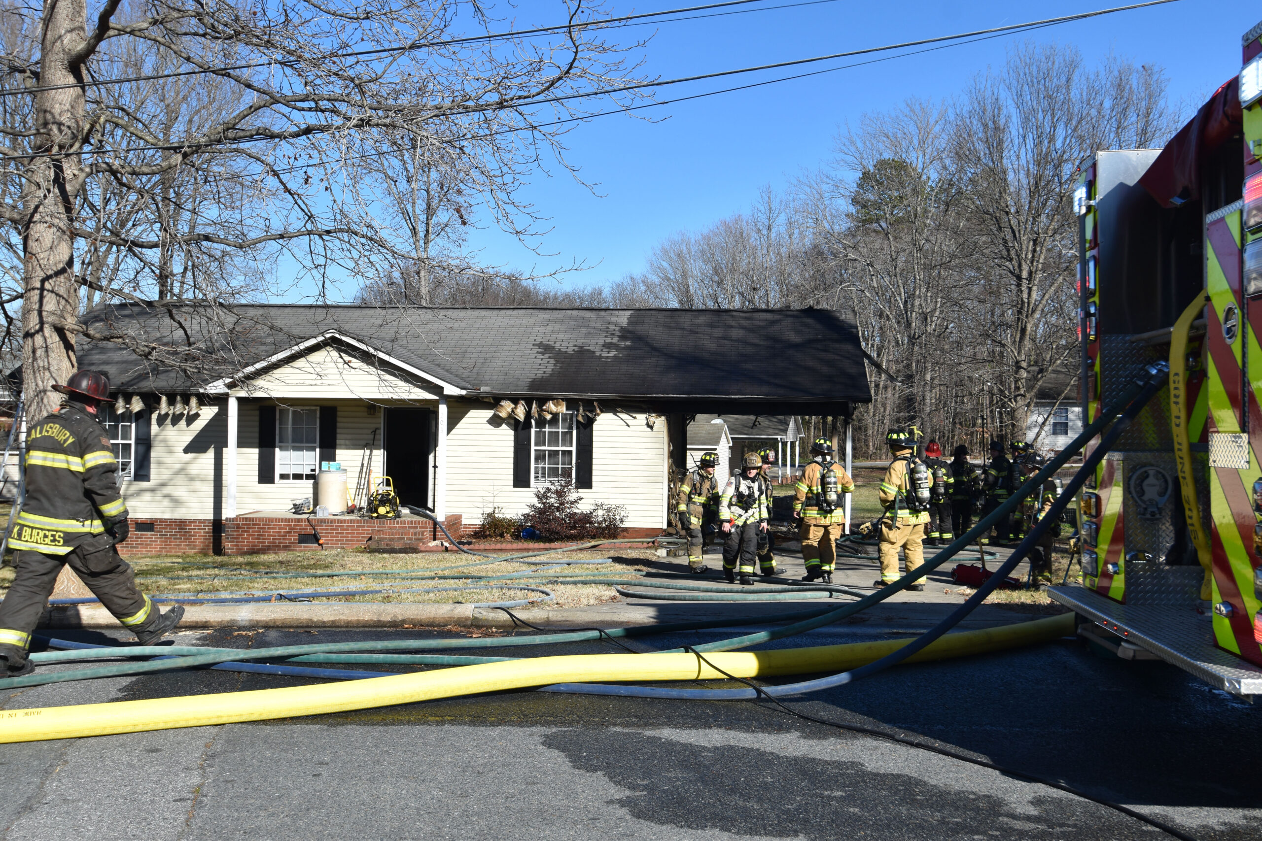 East Rowan fire departments extinguish house fire | Salisbury Post