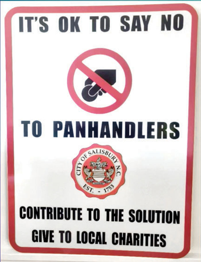 Salisbury provides update on panhandling signage | Salisbury Post