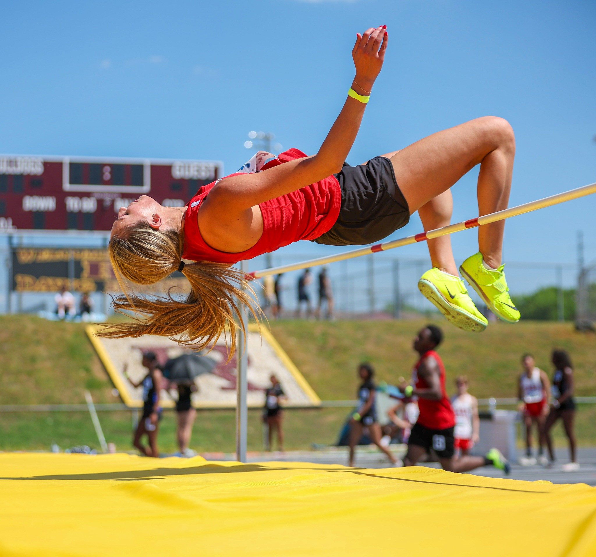 High school girls track and field: South’s Miller wins high jump in ...