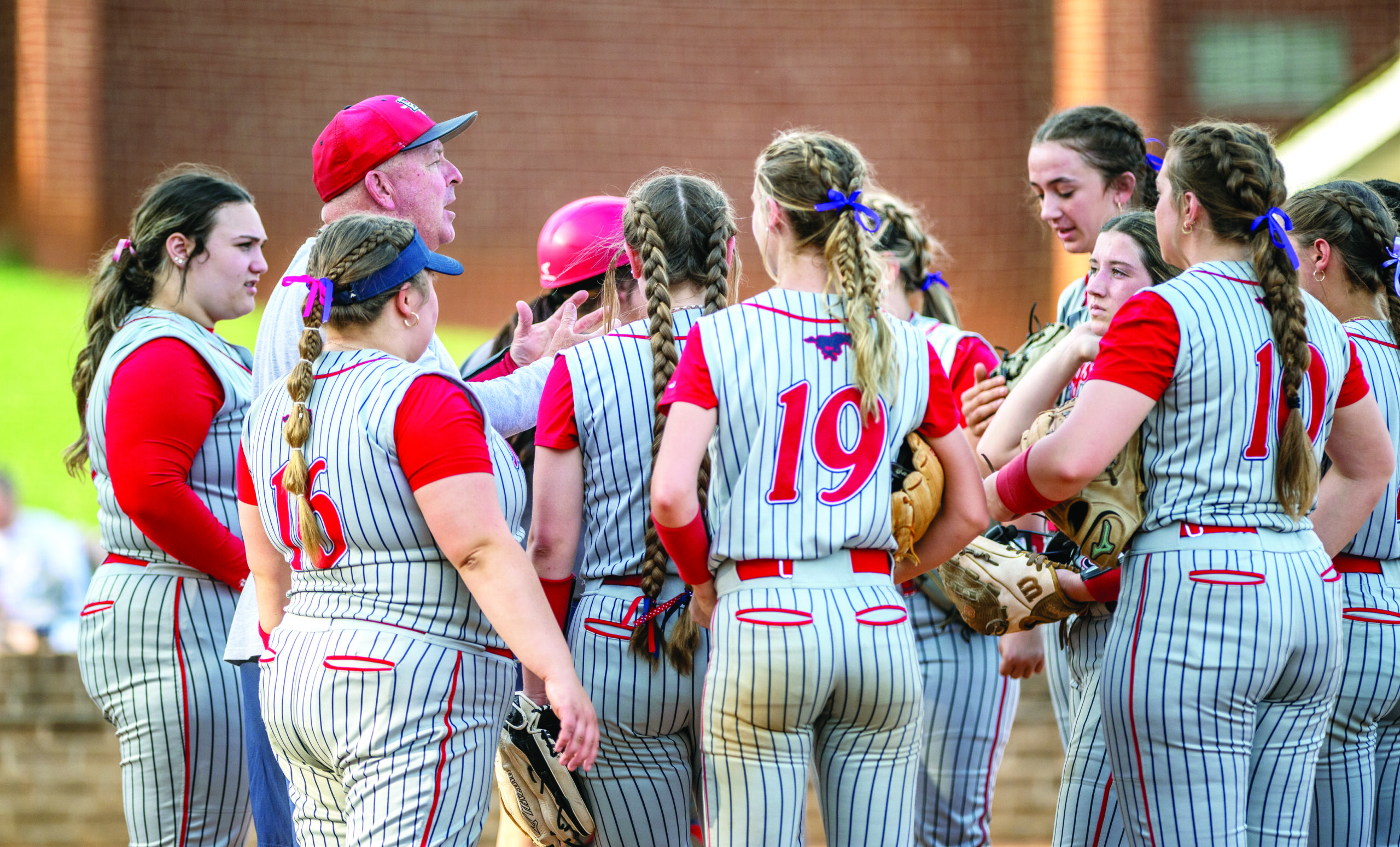 High school softball: Mustangs beat Falcons, advance to third-round ...