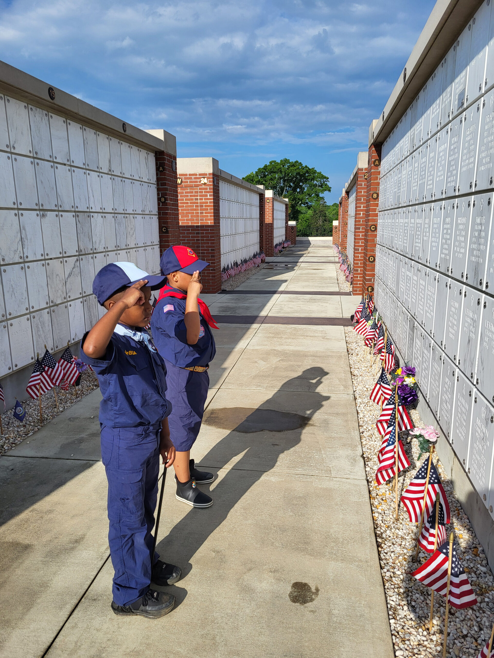Flags of the fallen: scouts plant flags for veterans on Memorial Day ...