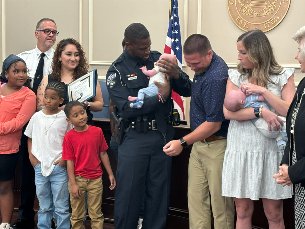 Salisbury City Council honors police officer for saving four-week-old's ...