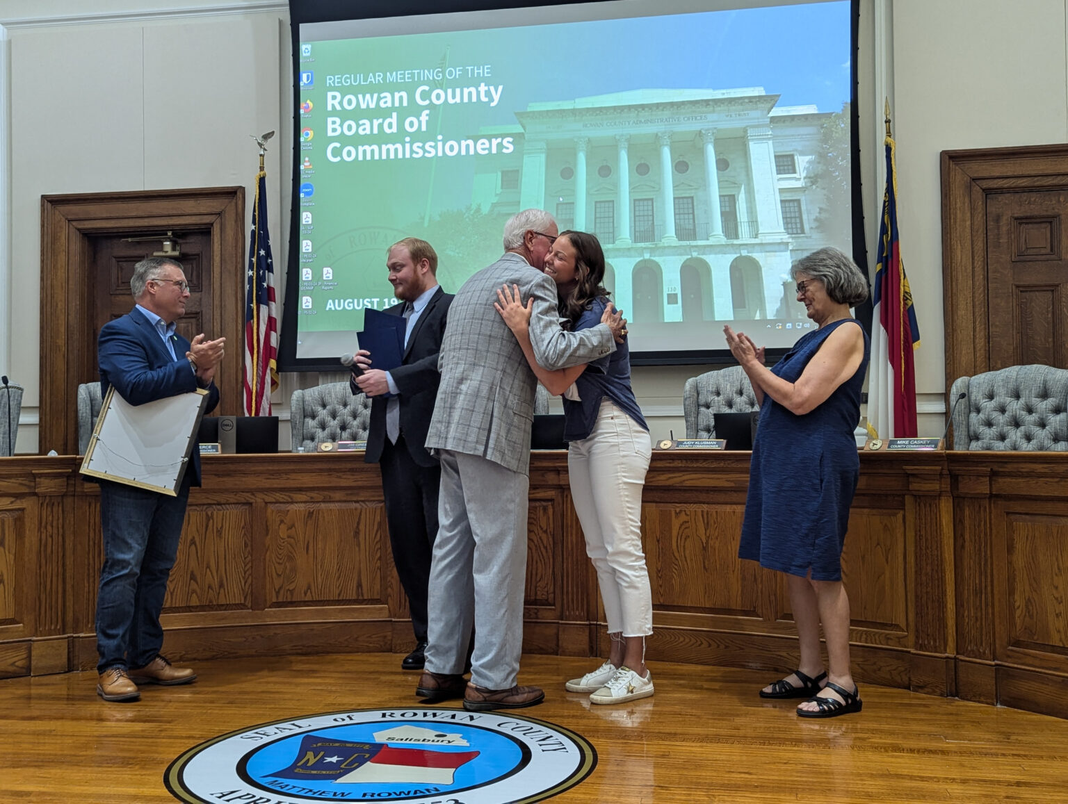 West Rowan's Clarke honored by county commissioners and on ...