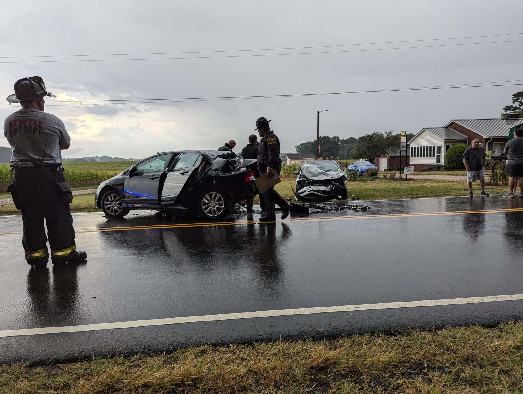 One in critical condition after vehicle hydroplanes, crashes ...