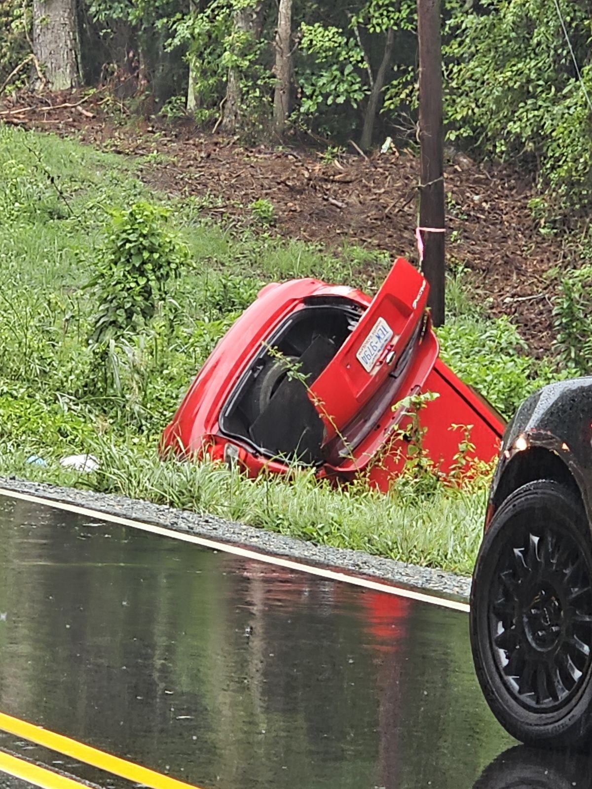 Rollover leaves single-occupant vehicle down embankment: weather likely ...