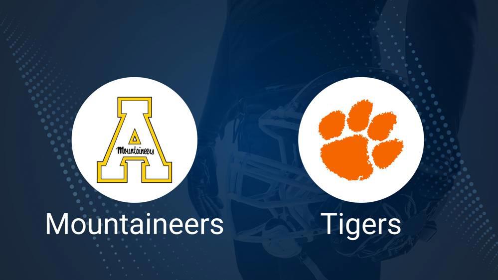 Appalachian State vs. Clemson September 7 Tickets & Start Time ...