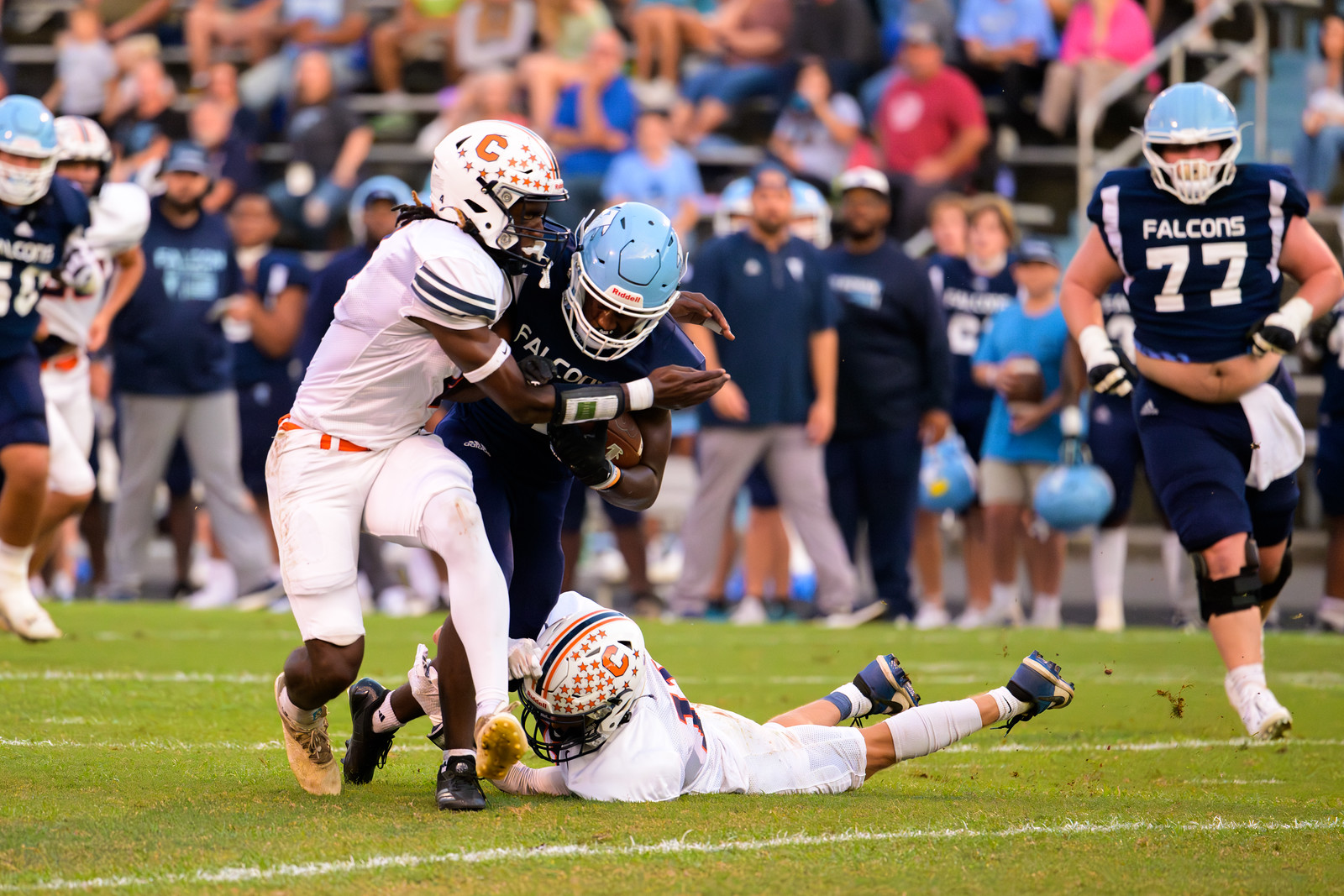 High school football: Offensive line a key to Falcons' success ...