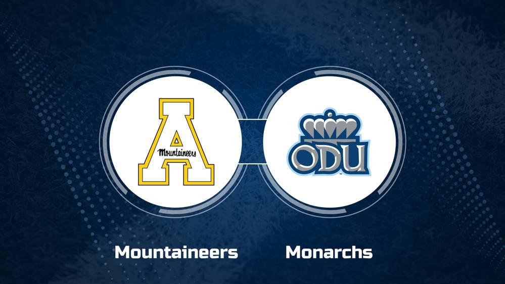 Where to Watch Appalachian State vs. Old Dominion on TV or Streaming ...